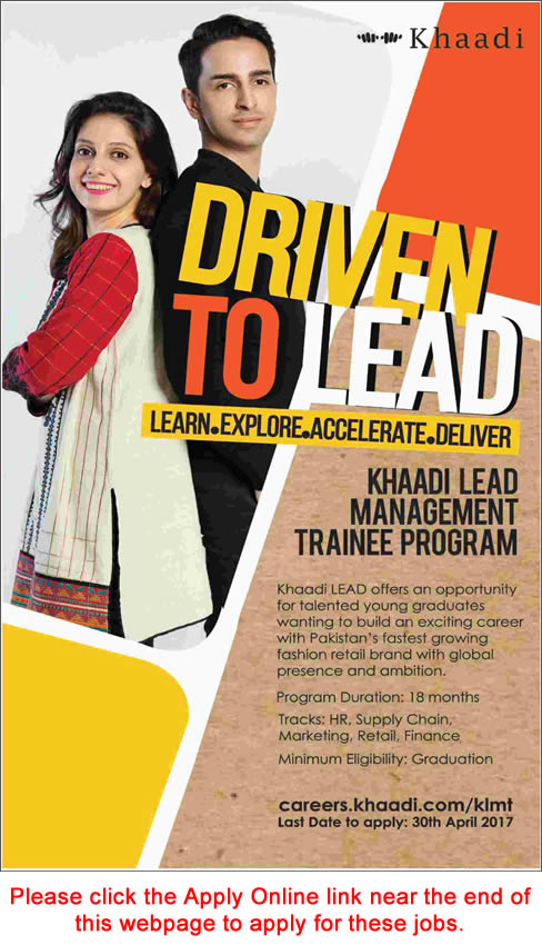 Khaadi Jobs 2017 April Apply Online Management Trainee Program Latest ... Khaadi Jobs 2017 April Apply Online Management Trainee Program Latest ...